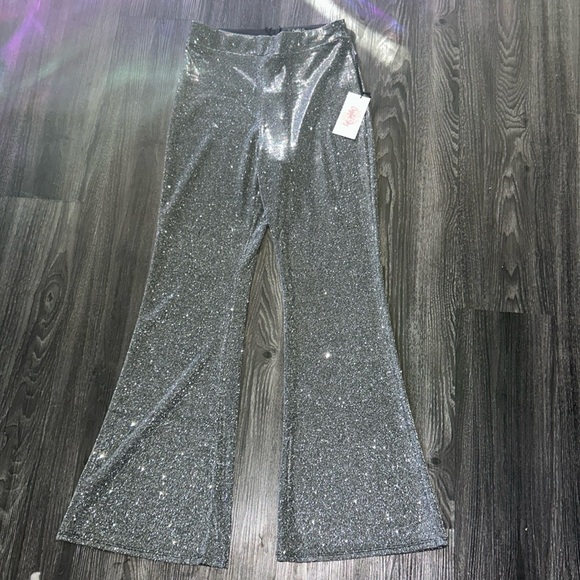 Crystal Sky | Pants & Jumpsuits | Crystal Sky Sparkly Flare Pants ...